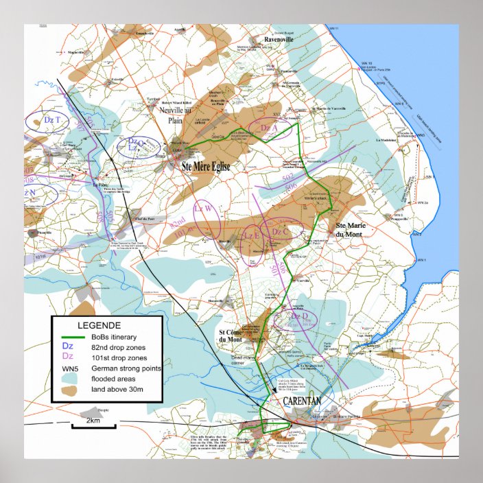 Band of brothers extended map poster | Zazzle.co.uk