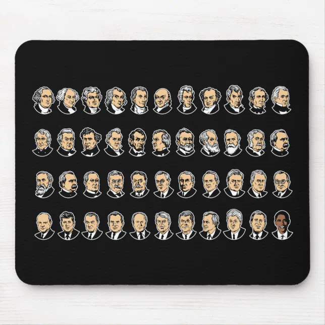 Barack Obama - Presidents Of The United States Mouse Mat | Zazzle
