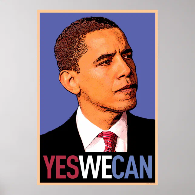 Barack Obama - Yes We Can poster | Zazzle