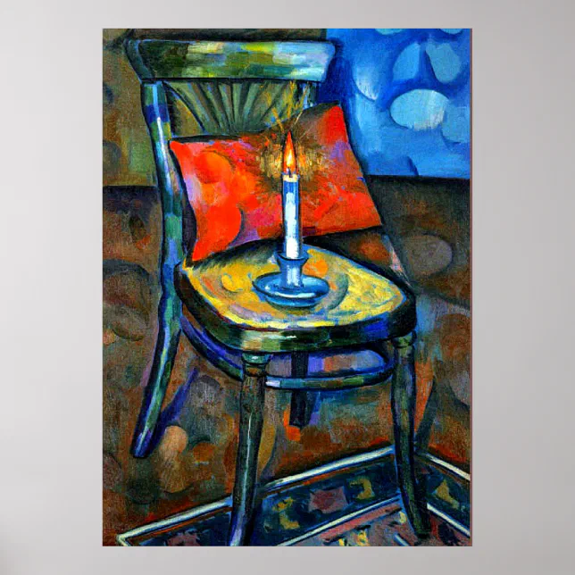 Baranoff-Rossine - Chair with a Candle Poster | Zazzle