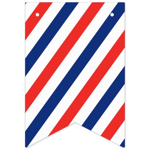 Barber Stripes Bunting | Zazzle