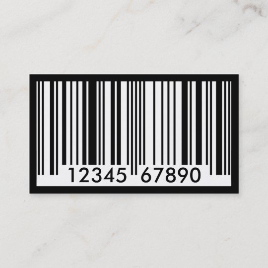 barcode identification business card | Zazzle.co.uk