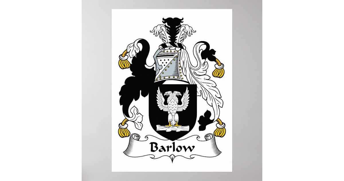 Barlow Family Crest Poster | Zazzle