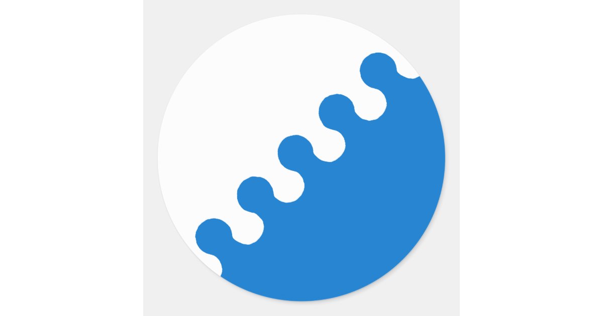 Barony of Cleftlands Populace Badge Classic Round Sticker | Zazzle