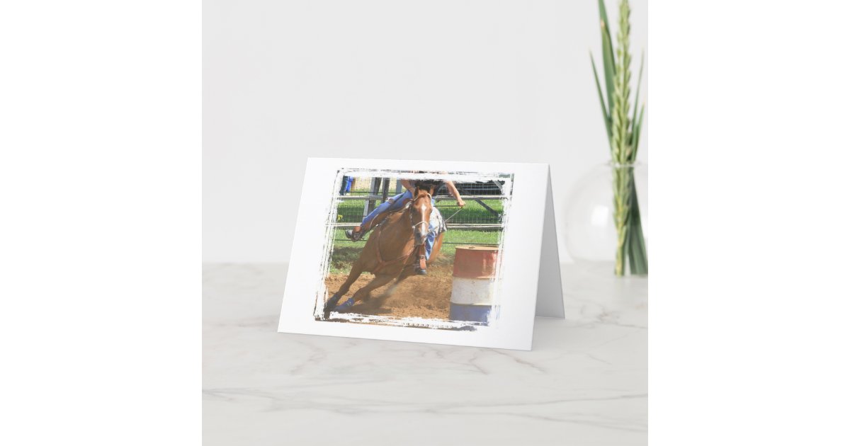Barrel Racing Card | Zazzle.co.uk