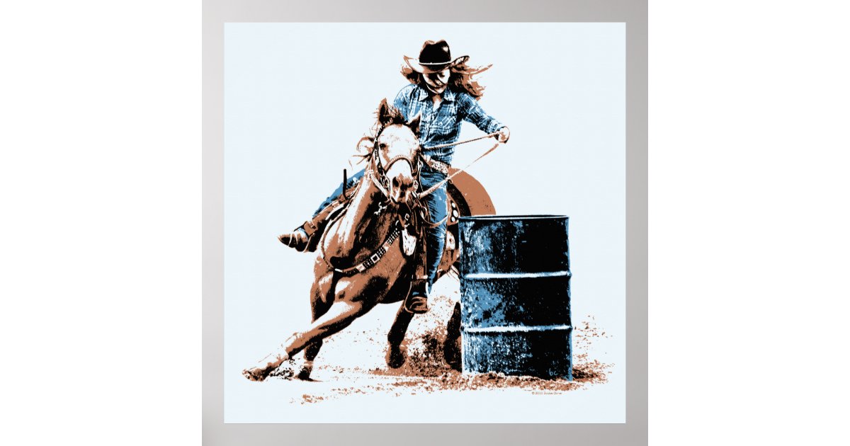 Barrel Racing Poster | Zazzle