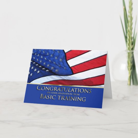 Basic Training Graduation Congratulations- America Card | Zazzle.co.uk