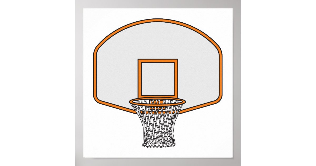 basketball hoop poster | Zazzle