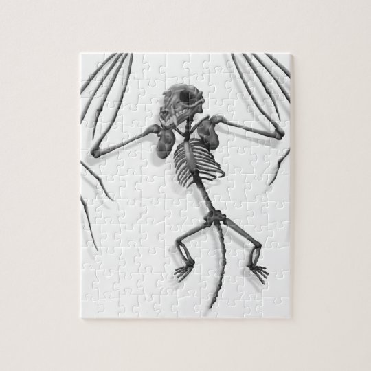 Bat skeleton jigsaw puzzle | Zazzle.co.uk