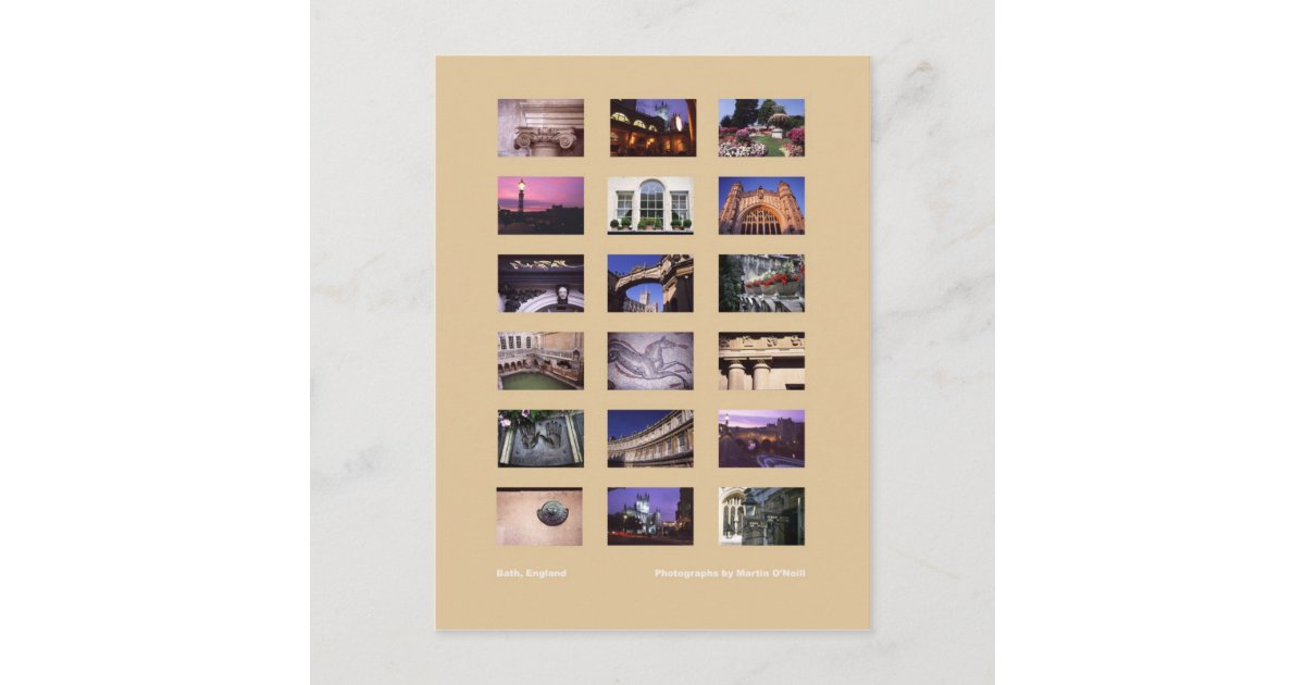 Bath postcard | Zazzle