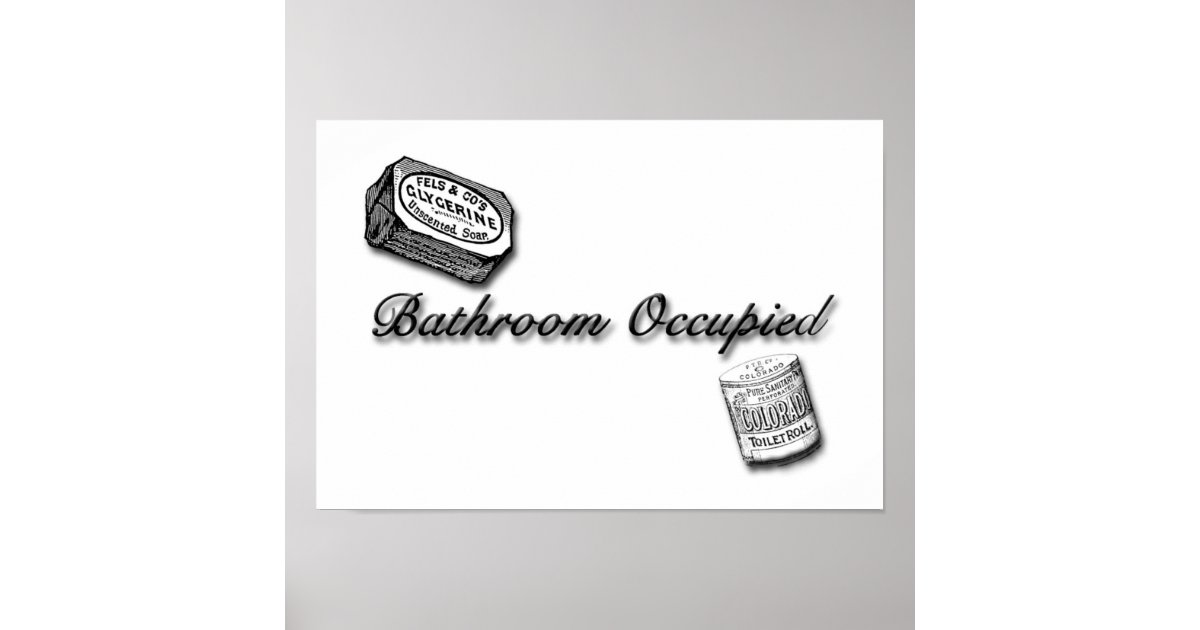 Bathroom Occupied Sign | Zazzle