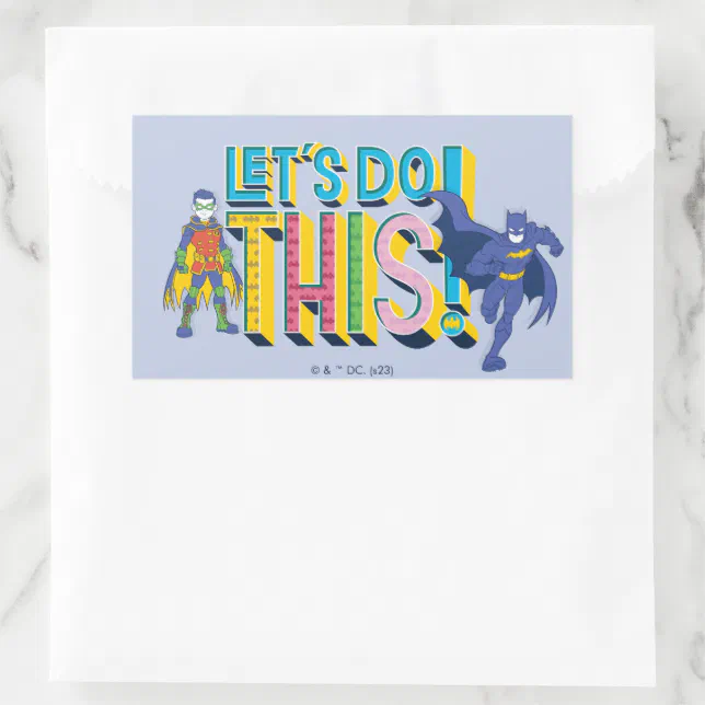 Batman | Let's Do This Rectangular Sticker | Zazzle