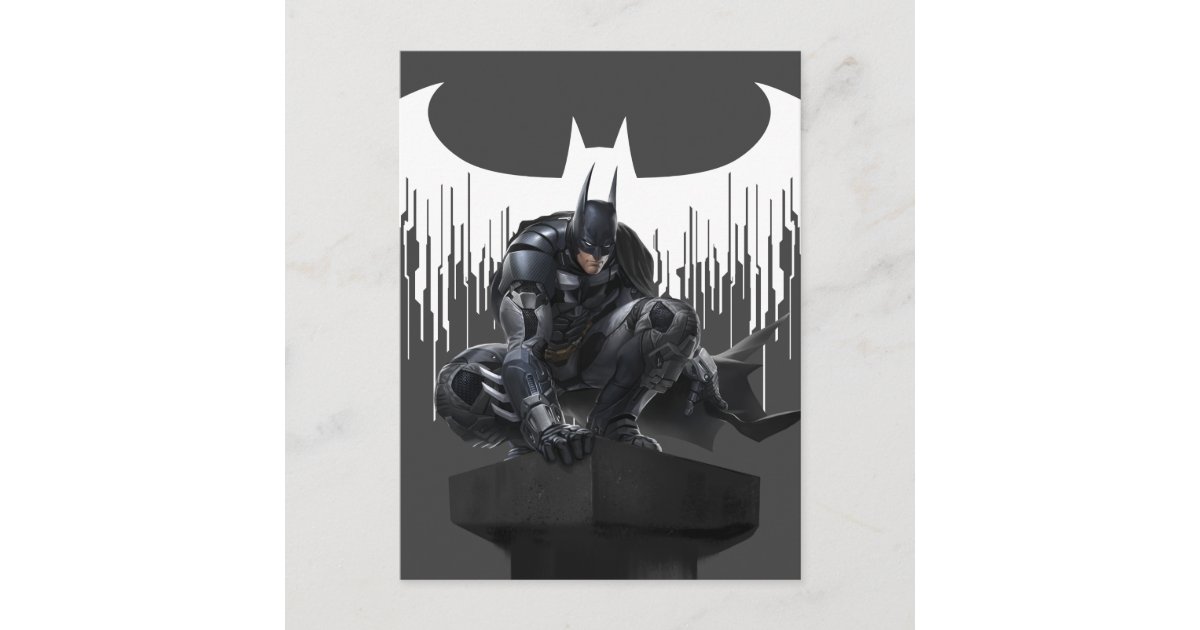 Batman Perched on a Pillar Postcard | Zazzle