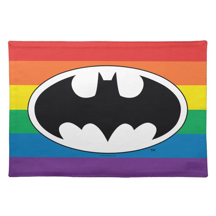 Batman Rainbow Logo Placemat | Zazzle.co.uk