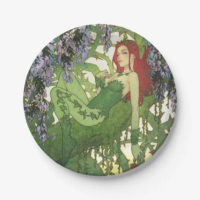 Batman Rebirth Poison Ivy Cover Illustration Paper Plate | Zazzle