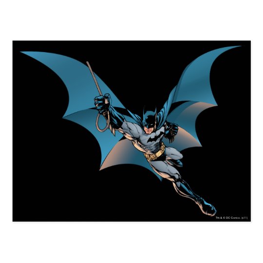 Batman swing into action postcard | Zazzle.co.uk