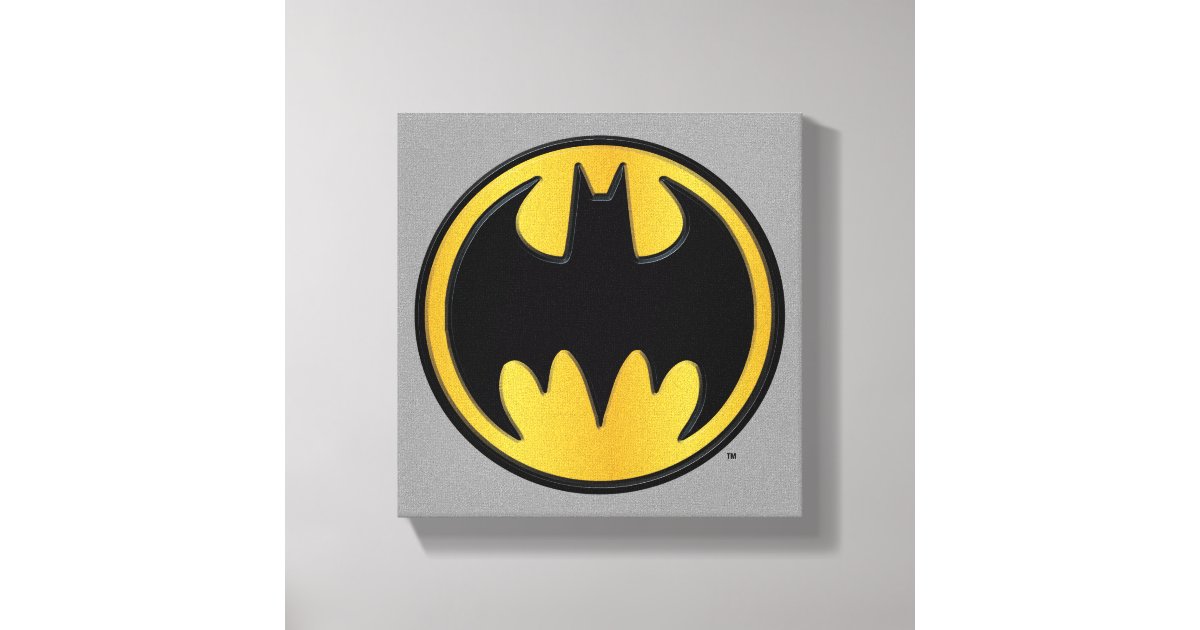 Batman Symbol | Classic Logo Canvas Print | Zazzle