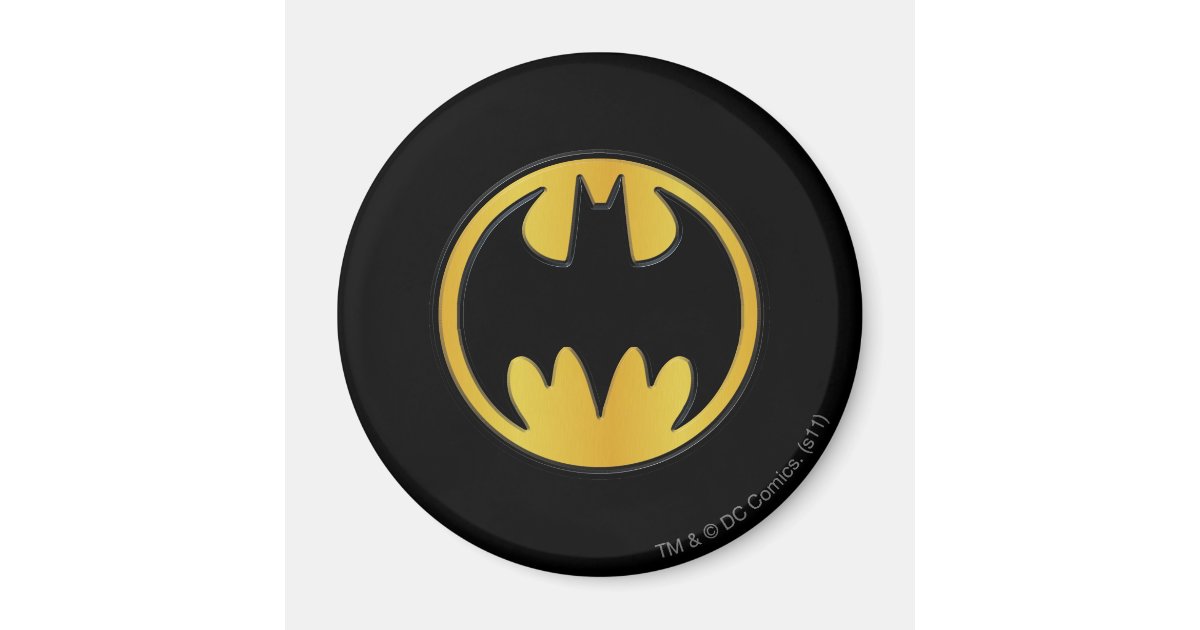 Batman Symbol | Classic Round Logo Magnet | Zazzle