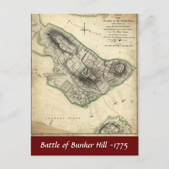 Battle of Bunker Hill -1775 Postcard | Zazzle