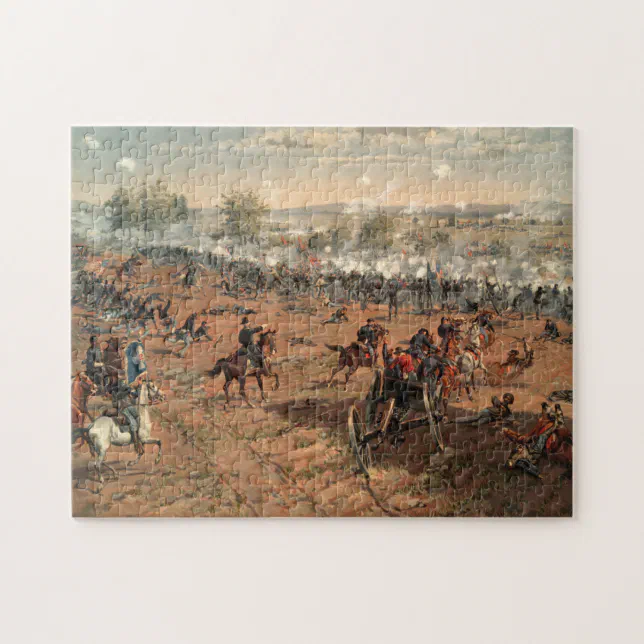 Battle of Gettysburg Civil War 19th Century Print Jigsaw Puzzle | Zazzle