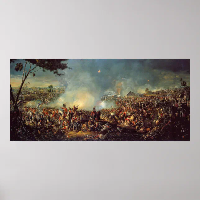 Battle of Waterloo by William Sadler Poster | Zazzle