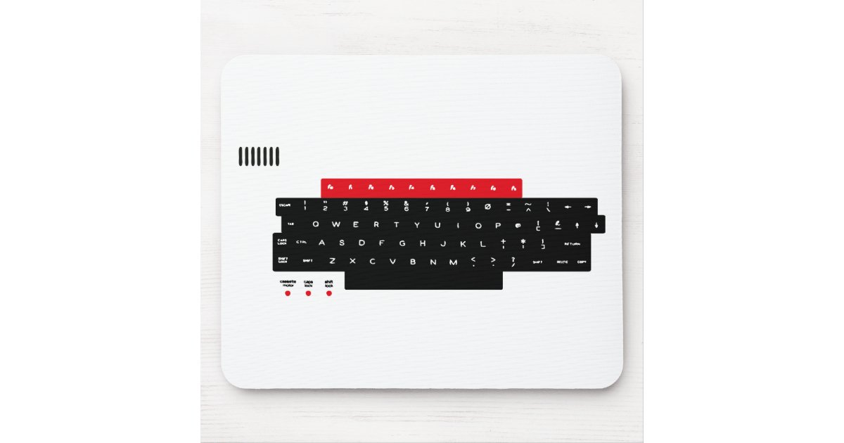 BBC Micro Keyboard Keys Mouse Mat | Zazzle