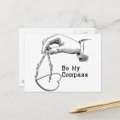 Be My Compass Postcard | Zazzle