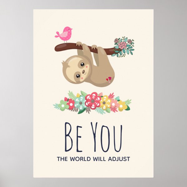 Sloth Posters & Prints | Zazzle UK