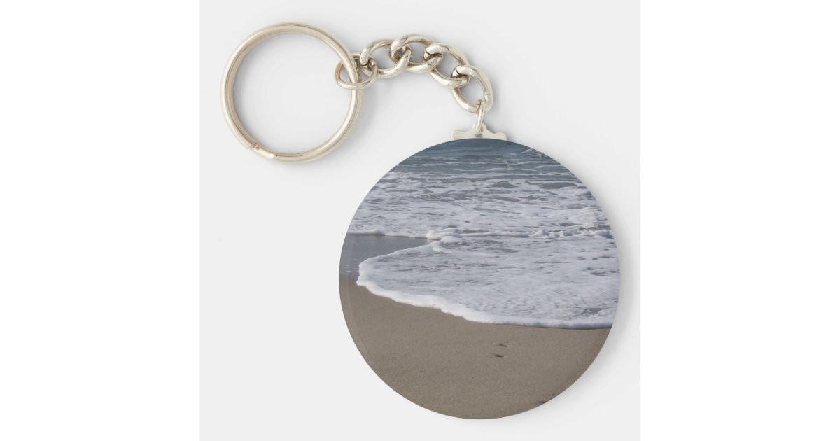 Beach Ocean Keychain | Zazzle.co.uk