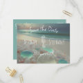 Beach Sea Glass Seahorse Save the Date Invitation Postcard | Zazzle