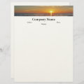 Beach Sunset Letterhead | Zazzle