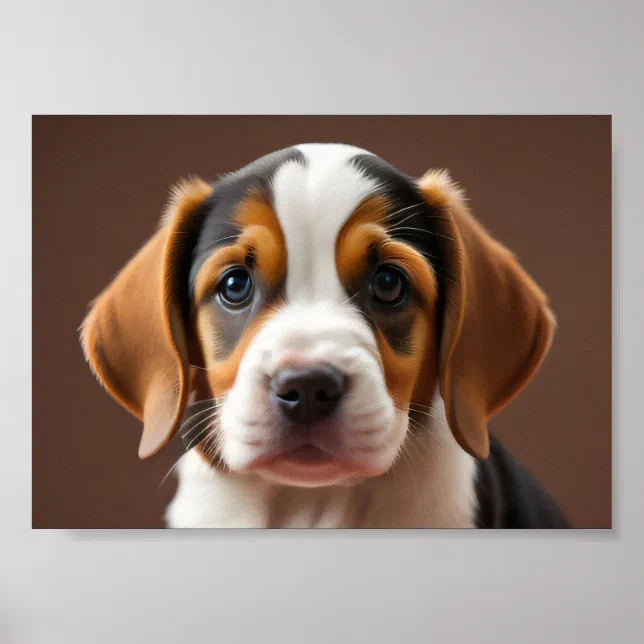 Beagle Puppy Poster | Zazzle