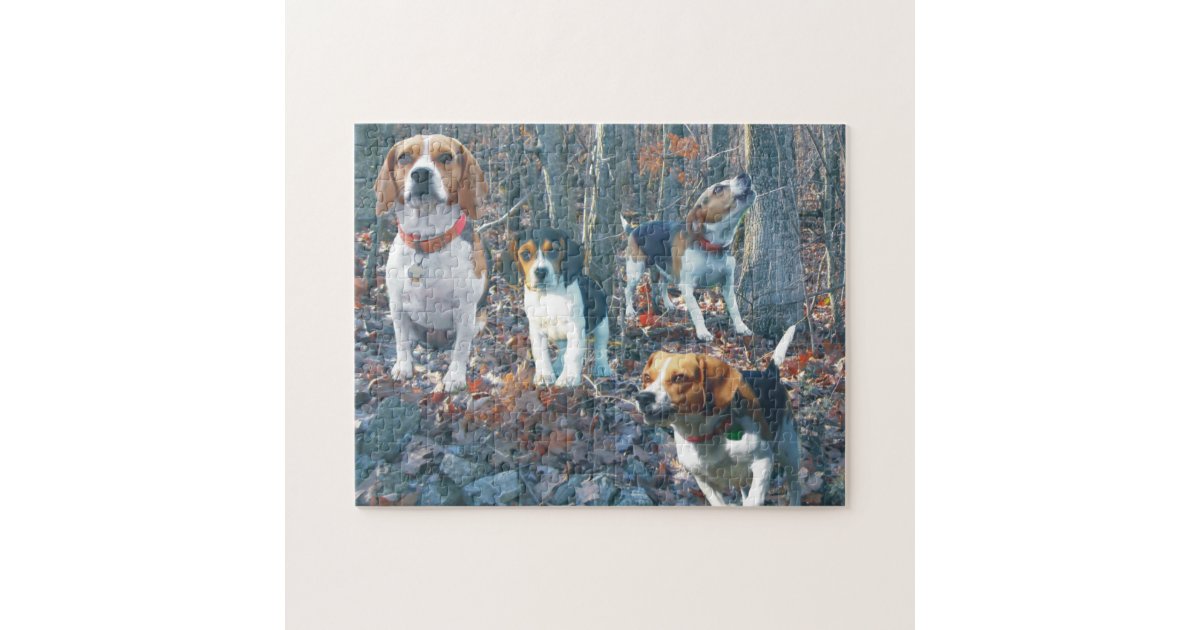 Beagle Woodland Puzzle | Zazzle