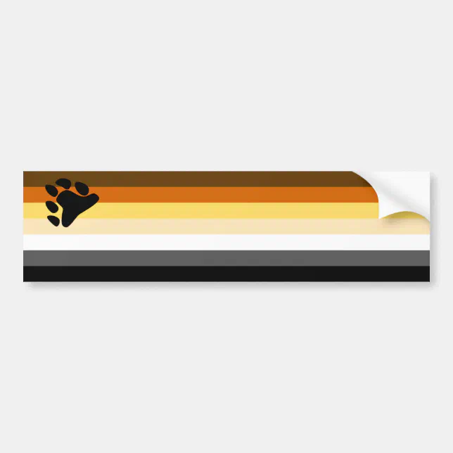Bear Pride Flag Bumper Sticker | Zazzle