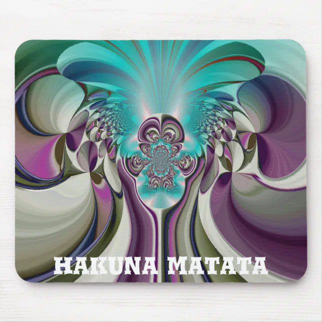 Beautiful Angelic Purple and Cyan Abstract Print Mouse Mat | Zazzle