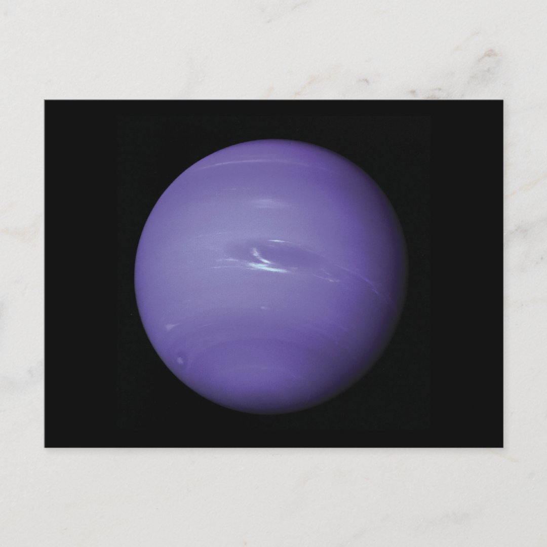 Beautiful blue Neptune, as seen from space, NASA Postcard | Zazzle