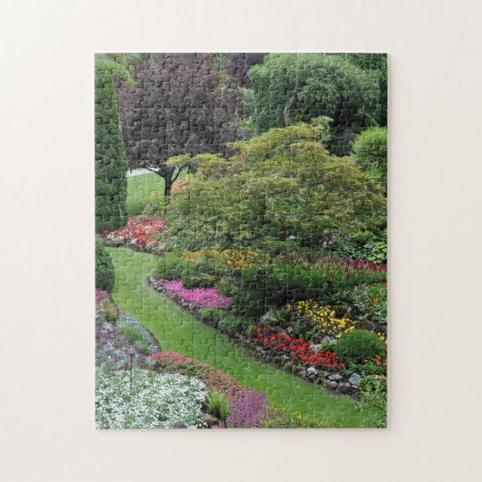 Beautiful botanical garden jigsaw puzzle | Zazzle.co.uk