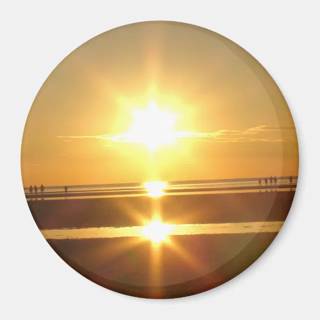Beautiful Cape Cod Ocean Sunset Photo Magnet | Zazzle