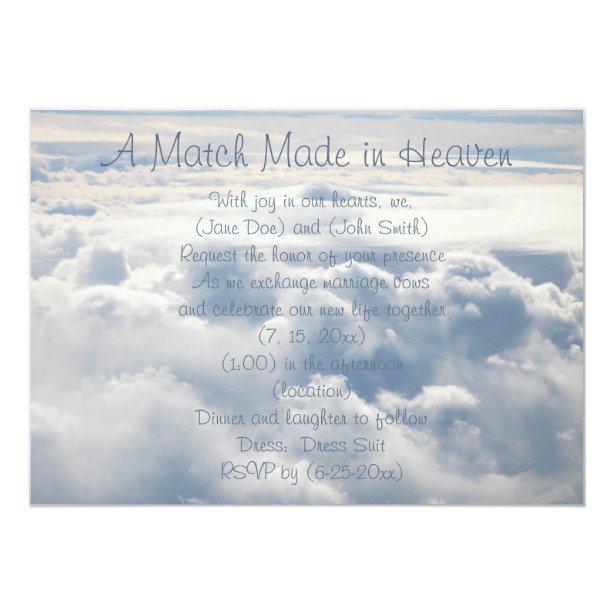 Heavenly Invitations | Zazzle UK