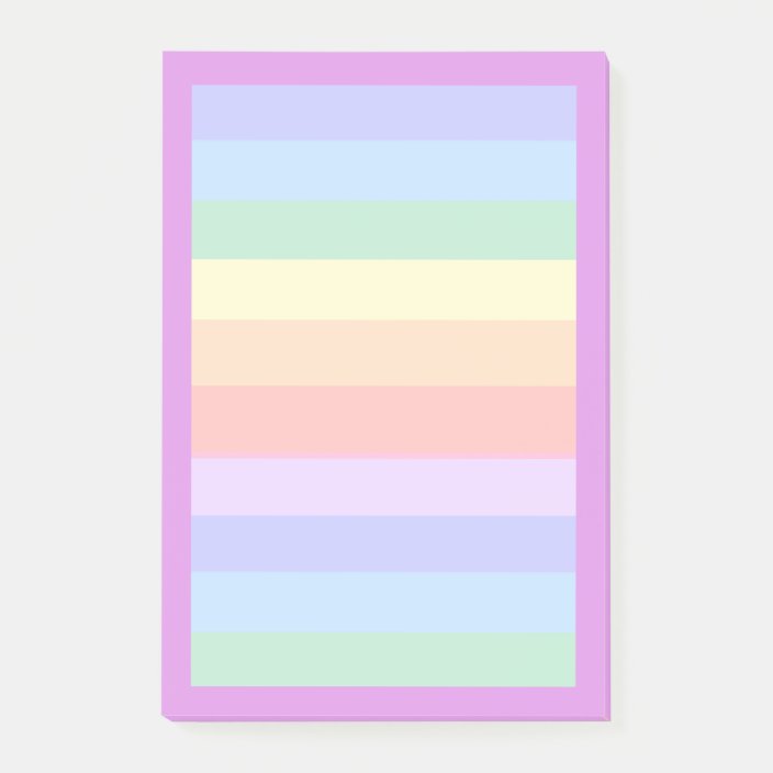 Beautiful Pastel Rainbow Background Post-it Notes | Zazzle.co.uk