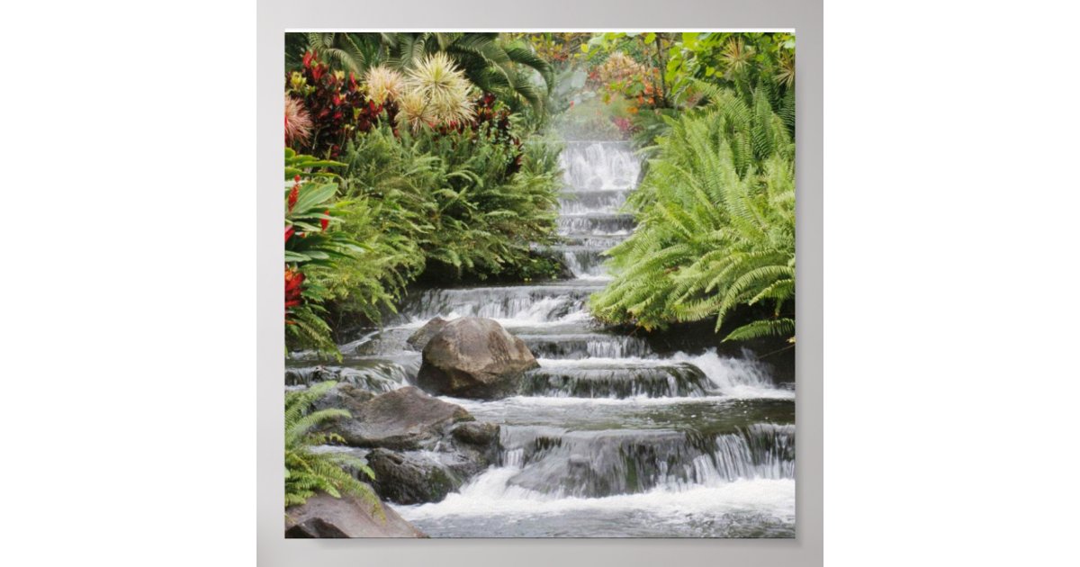 beautiful waterfall poster | Zazzle