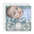 Elegant Frame Baptism/Christening Invitation | Zazzle