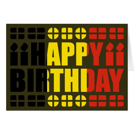 Belgium Flag Birthday Card | Zazzle.co.uk