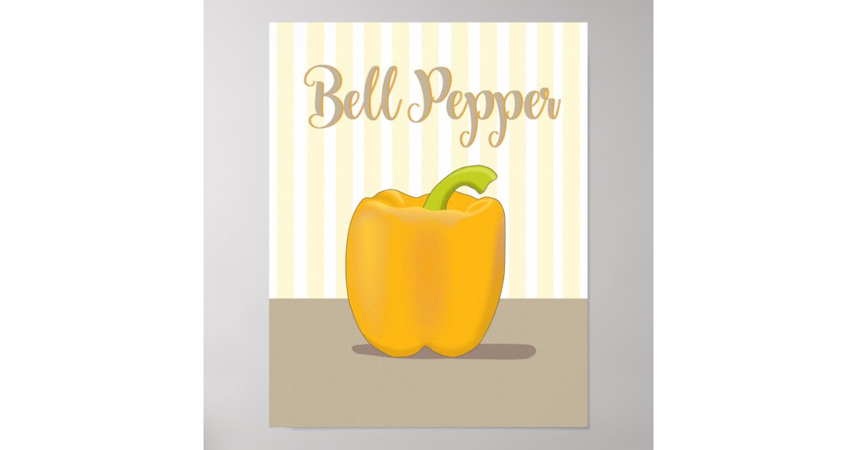 Bell pepper poster | Zazzle