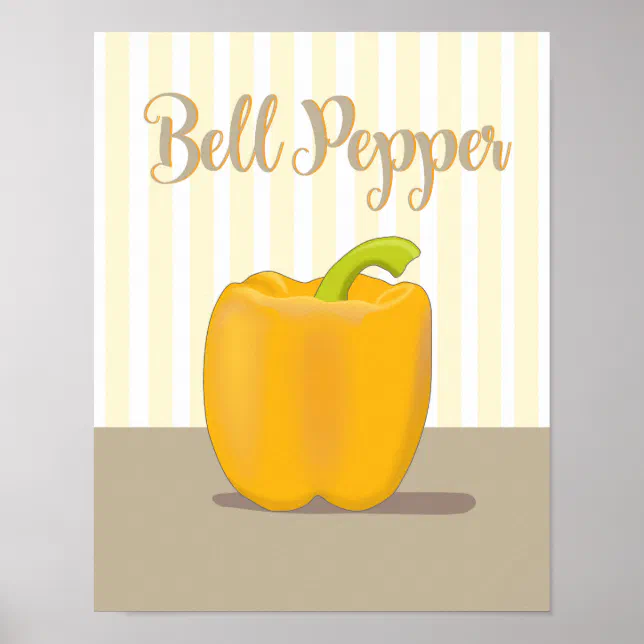 Bell pepper poster | Zazzle