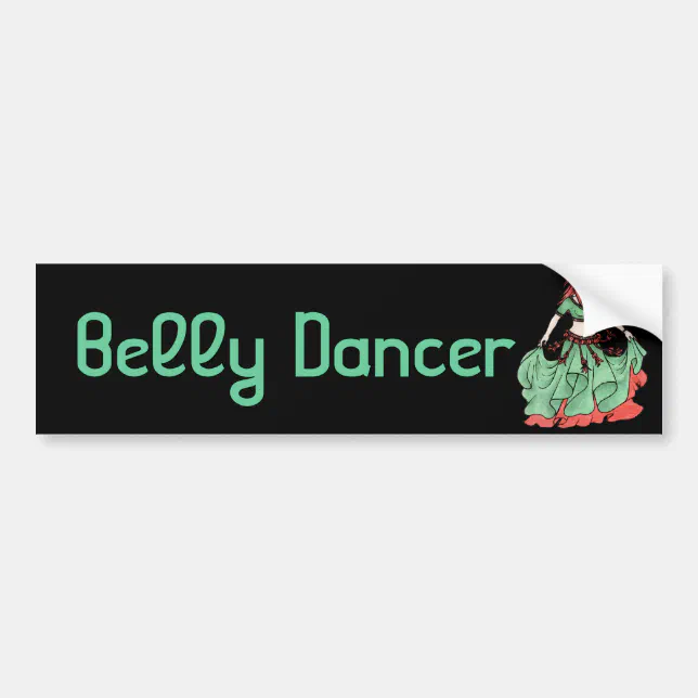 Belly Dancer Fritzie Bumper Sticker | Zazzle