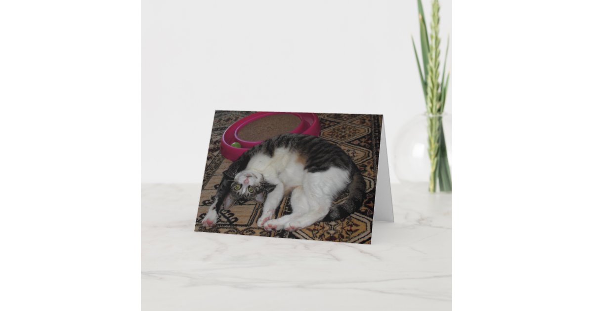 Bent Over Backwards Thank You Card | Zazzle