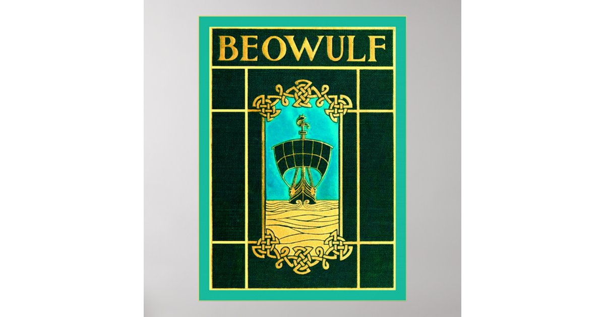 Beowulf ~ Vintage Book Cover Poster | Zazzle