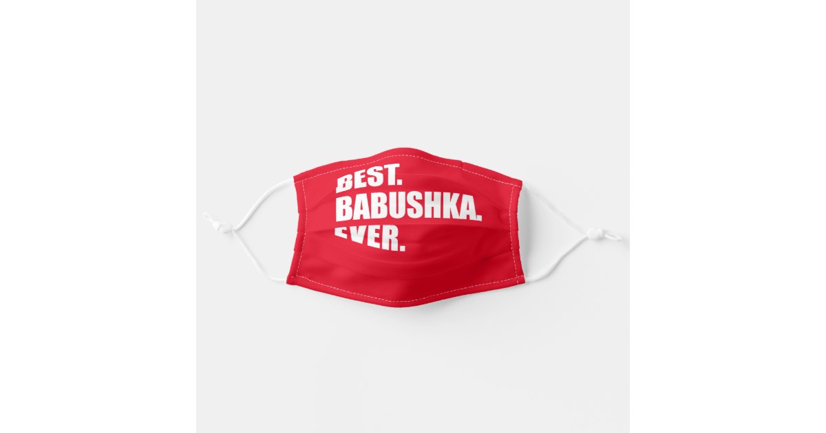 Best Babushka Ever Russian Grandmother Cloth Face Mask | Zazzle