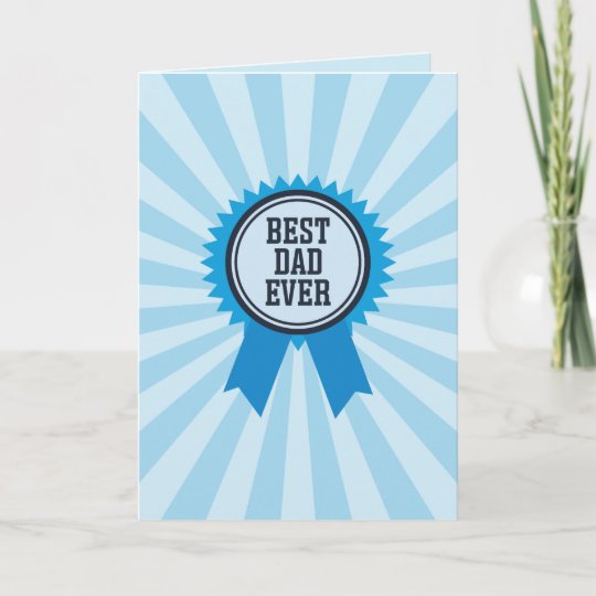 Best Dad Ever Award Fathers Day Card | Zazzle.co.uk